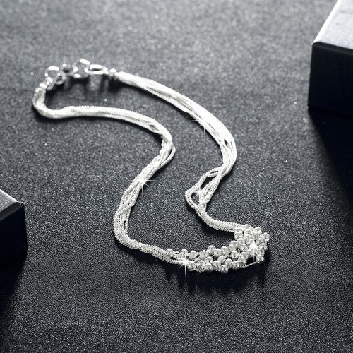 Classic Wholesale 925 Serling Sliver Filled Scrub Balls Chain Necklace ...