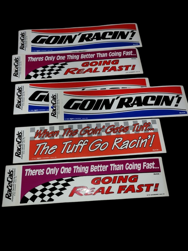 Lot OF 35 VINTAGE HOT ROD,NASCAR & DRAG RACING DECALS/STICKERS + 2 ...