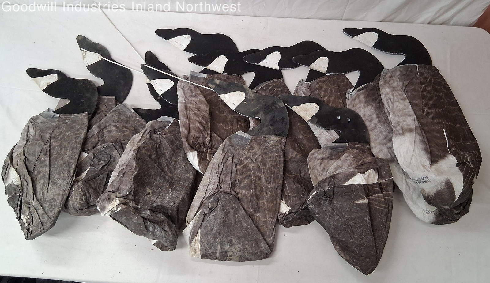 Grab Bag Lot of 11 Geese Goose Decoys with Stands | eBay