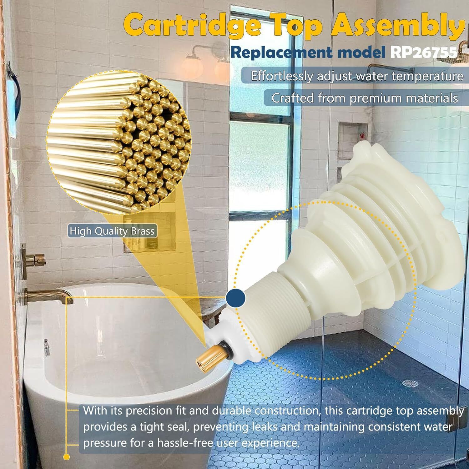 RP26755 Cartridge Top Assembly Sleeve for Delta 2300 Series Two-Handle ...