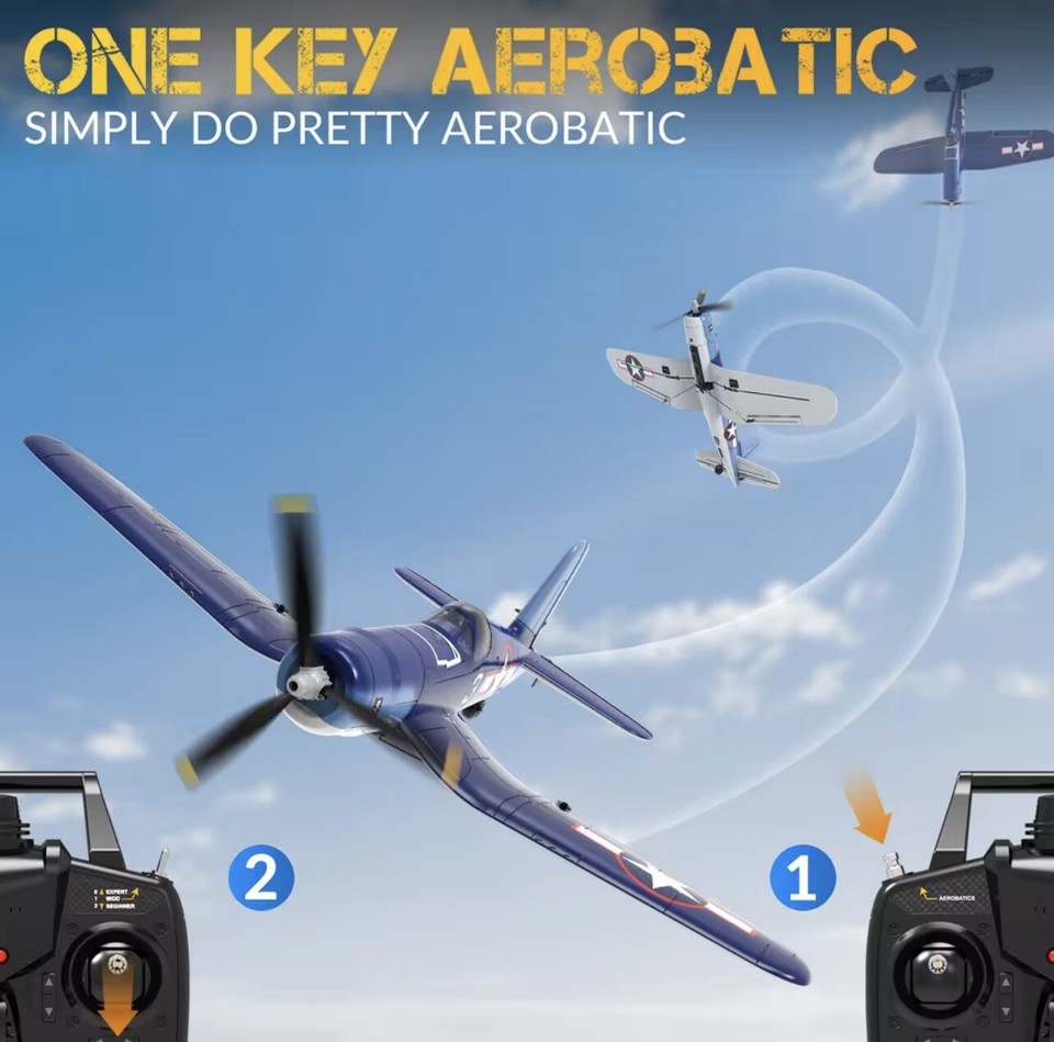 F4U Corsair RC Plane 2.4GHz 4CH Aerobatic RTF Airplane | eBay