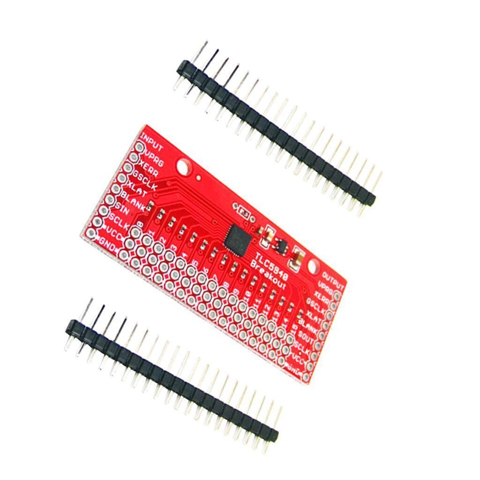 LED Driver Breakout - TLC5940 (16 Channel) LED Control Board DIY Module ...