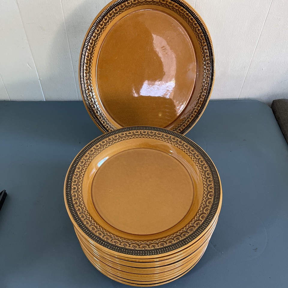 VTG 13 Pcs. Franciscan Earthenware Creole Dinner Plates & Oval Serving ...