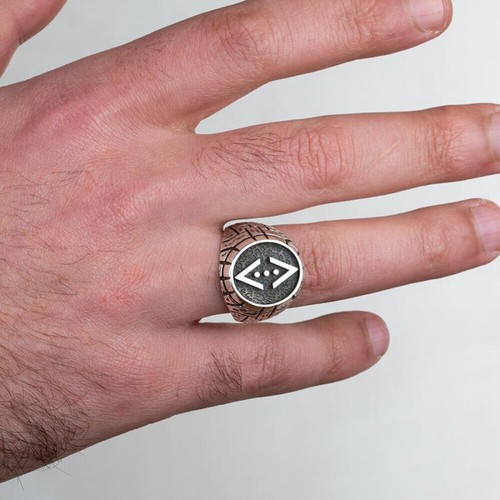 925 Sterling Silver Cukur The Pit Logo Men's Ring | eBay