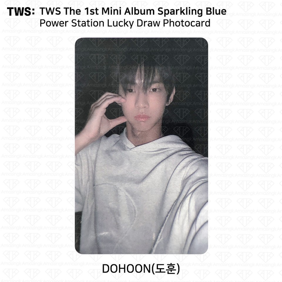 TWS The 1st Mini Album Sparkling Blue Power Station Luckydraw Photocard ...