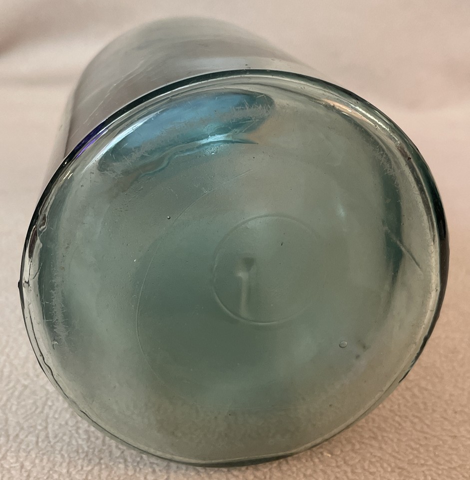 Vintage RedKey (Red Key) MASON Aqua Quart Fruit Jar (J23-19) | eBay