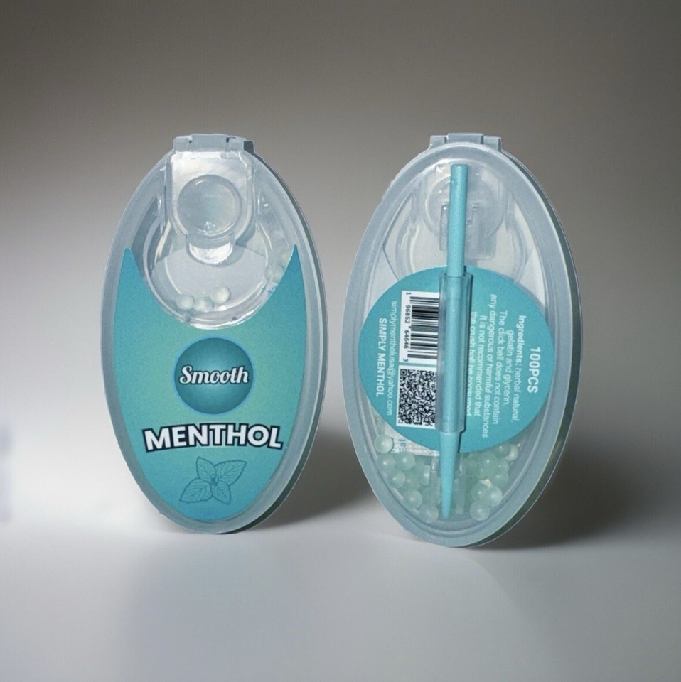 Cigarette Crush Beads Menthol Capsule 200 Blue Smooth Burst Crush Ball ...