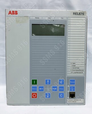 ABB 1MRK002812-AB FRONT PANEL FOR REL 670 (ONLY FRONT PANEL) *USED* L2 ...