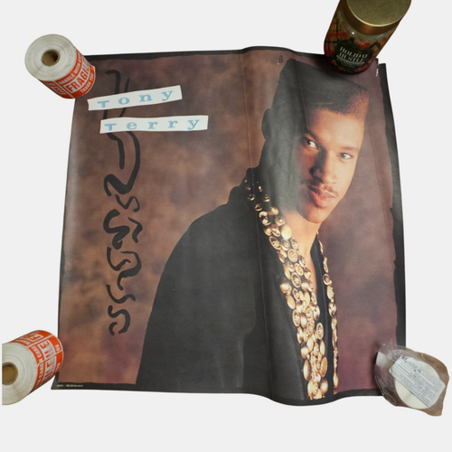 Tony Terry Self Titled 23x23 Original VTG 1990 CBS Records Album Promo ...