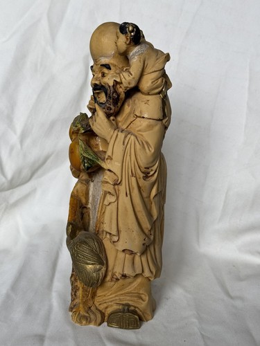 Vintage Italian Made Chinese God Longevity Peach Statue | eBay