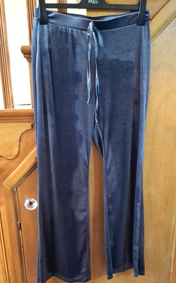 Ladies Velvet Flared Leg Pants - Graphite Grey - Size 16/XL - BNWI ...