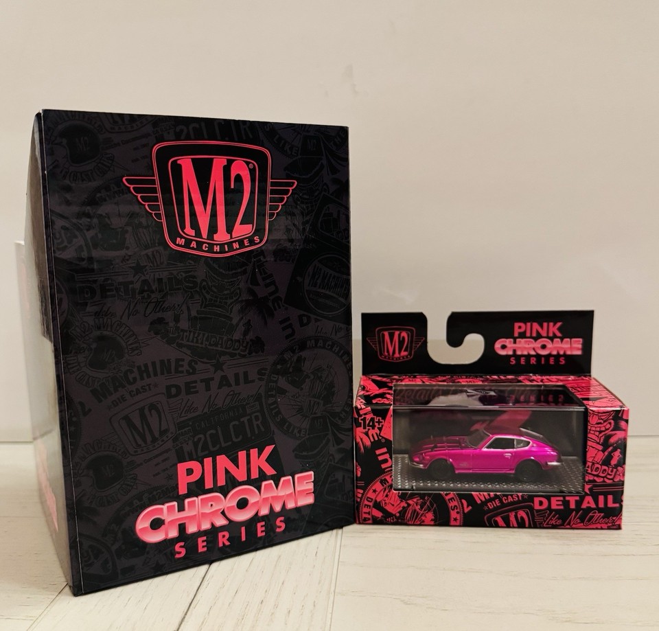M2 Machines Pink Chrome Series (Set of 6) 1:64 Scale Limited Edition W ...