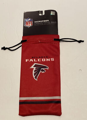 Brand New Atlanta Falcons NFL Microfiber Glasses Bag Small Drawstring ...