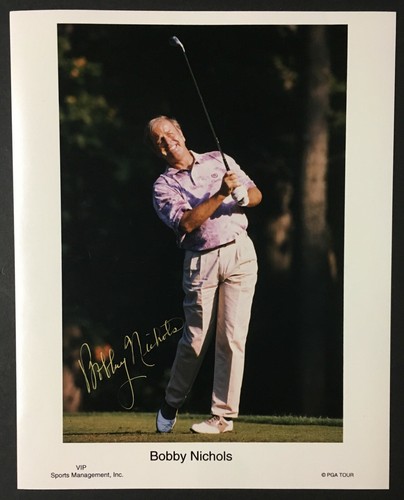 Bobby Nichols Autographed PGA Golf Texas A & M Photo Signed 8X10 ...