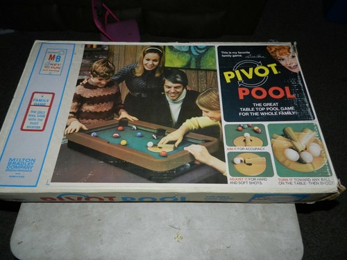 Pivot Pool Table 1972 VTG Board Game Milton Bradley 4250 MB Lucille ...