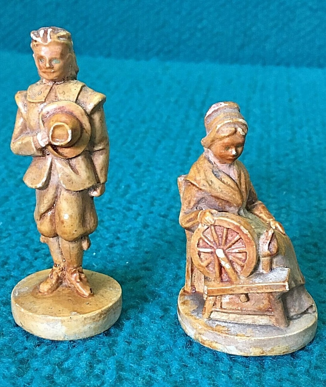 1940s Vintage : SEBASTIAN MINIATURES "Chalkware" FIGURE : Lot of 7 @ PW ...
