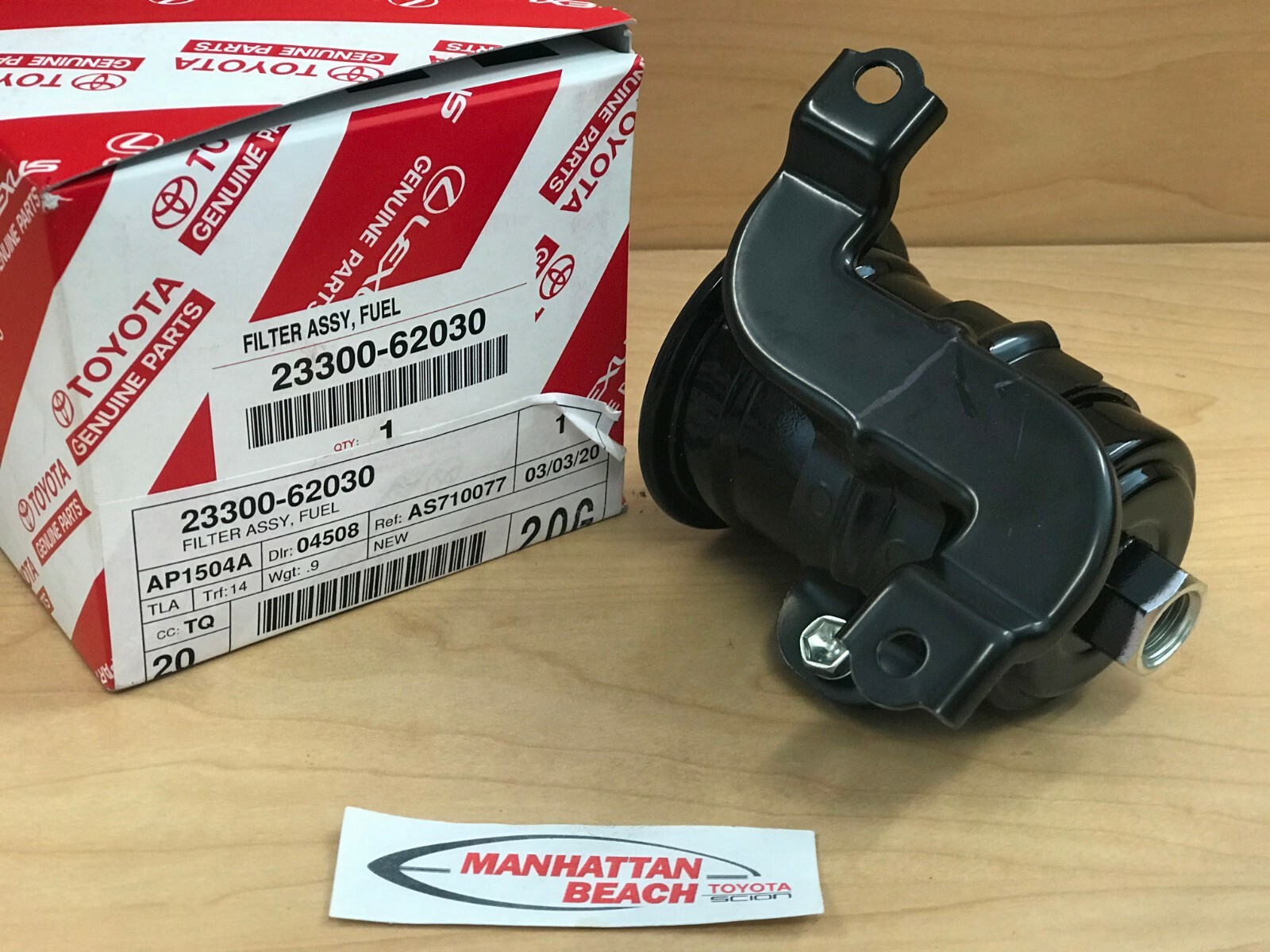 1996-2002 4RUNNER 3.4L V6 NEW GAS FUEL FILTER GENUINE TOYOTA 23300 ...