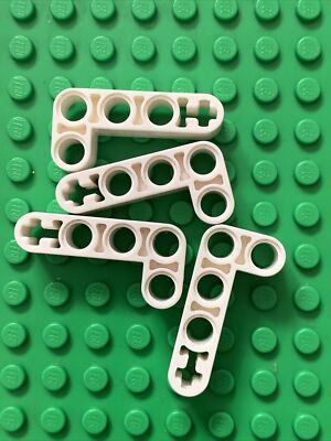 Lego 32140 Technic White L Shaped 2x4 Liftarm X4 Pieces | eBay UK