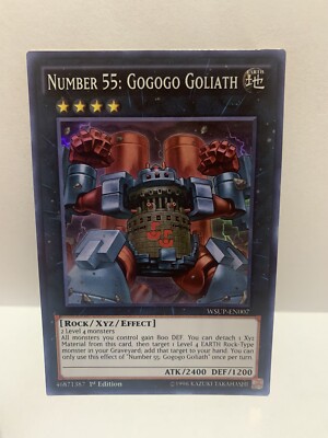 Yu-Gi-Oh Number 55: Gogogo Goliath Super Rare Light Played | eBay