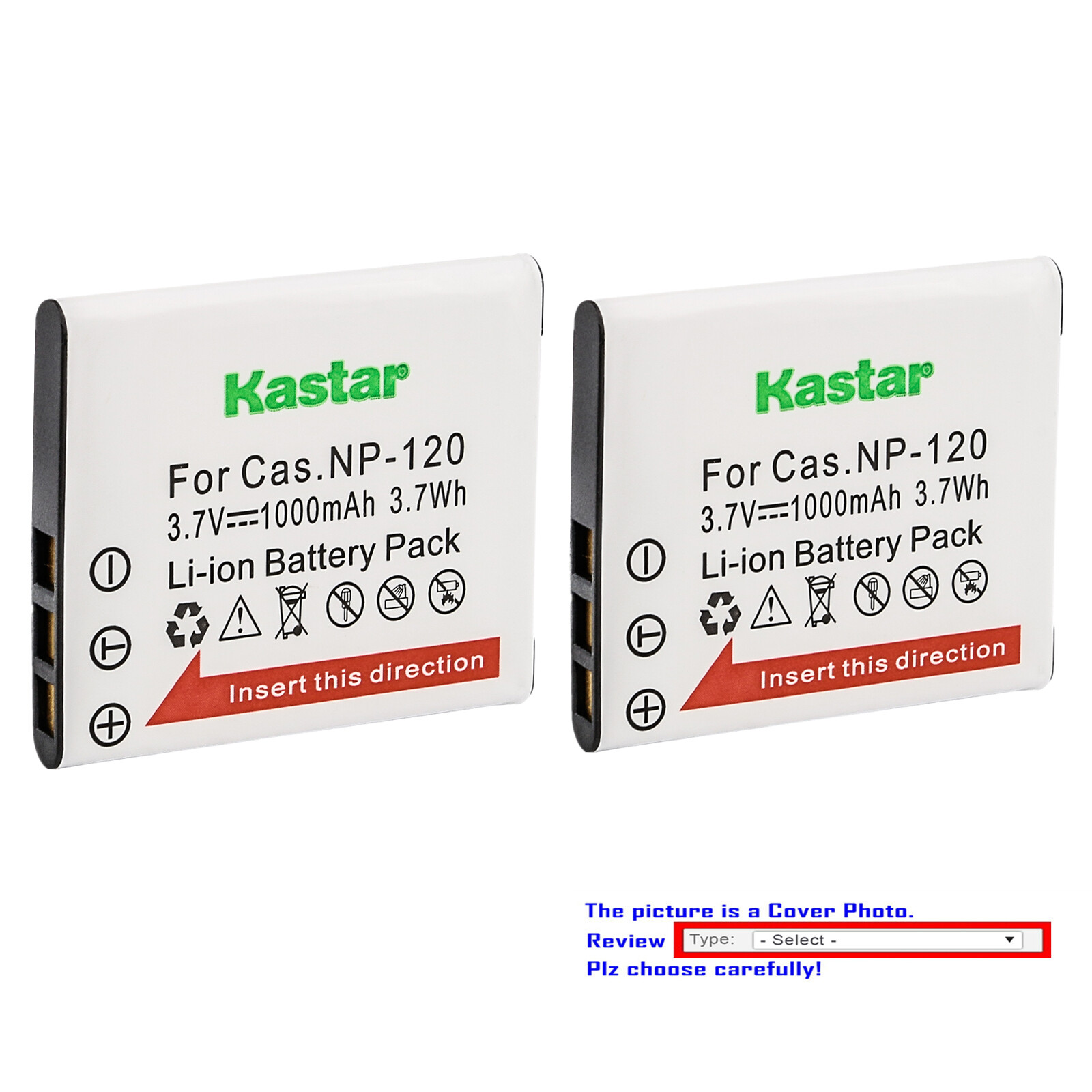 Kastar Replacement Battery Pack for Original Casio CNP-120 NP-120 ...