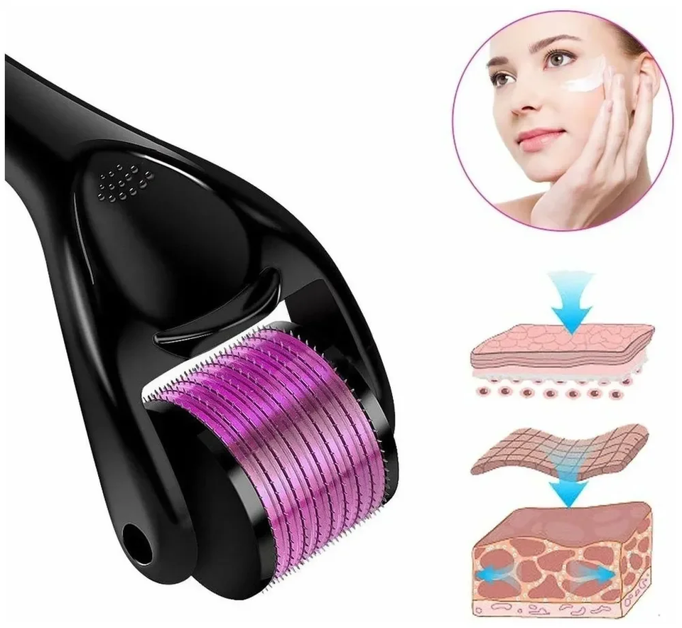 0.5MM-2.0MM Hair Regrowth Micro-Needling Roller Stimulates Hair Growth ...