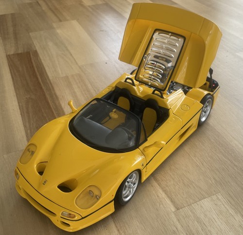 Hot Wheels 1998 Ferrari F50 Diecast 1:18 Scale Hood Trunk Doors Open ...