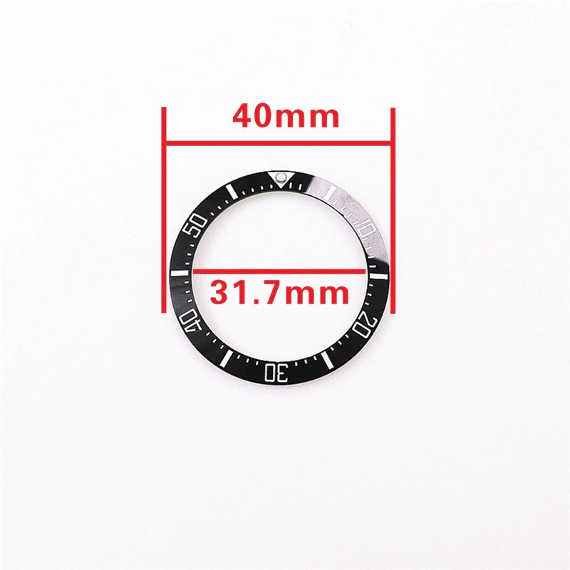 Black Insert Bezel For Rolex Sea-Dweller 44mm Deepsea 40mm Ceramic ...