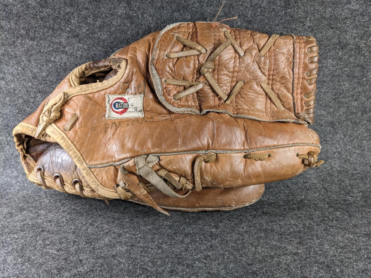 Vintage Baseball Glove And Ball