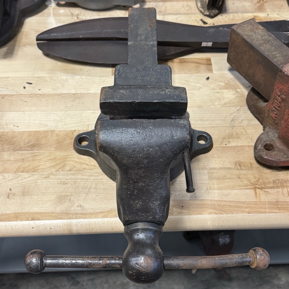 Vintage Reed 204 1/2 Vise - 4.5” Jaws - As Found Great Shape | eBay