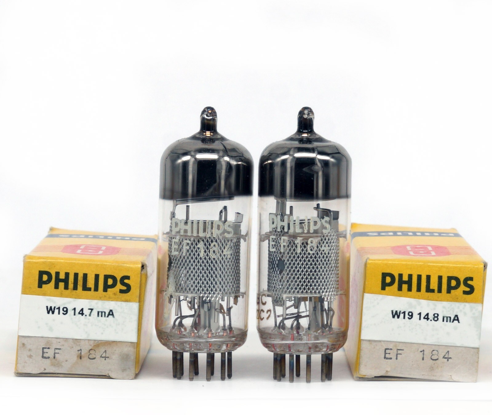 MATCHED PAIR PHILIPS EF184/6EJ7 NOS HOLLAND Tube Valve 진공관 Valvula ...