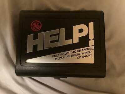 GE HELP! Full Power 40 Channel 2-Way Emergency/Info CB Radio | eBay