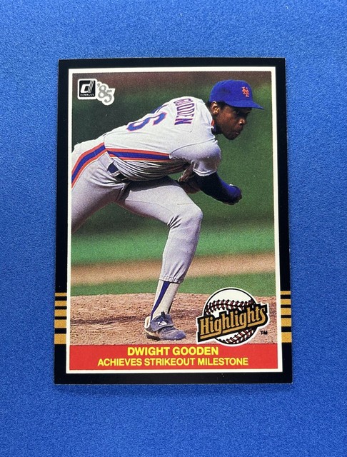 1985 Donruss Highlights - #33 Dwight Gooden (RC) for sale online | eBay