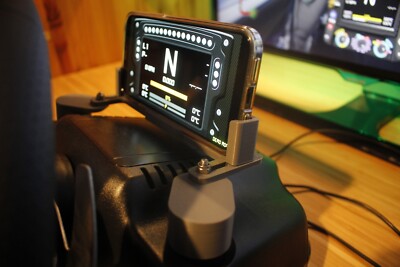 Logitech G29 G920 G923 Phone mount adaptor MOD Phone Support Holder Sim ...