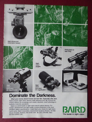 1/1988 PUB BAIRD VISION NOCTURNE NIGHT VISION GOGGLE NVG LEOPARD ...