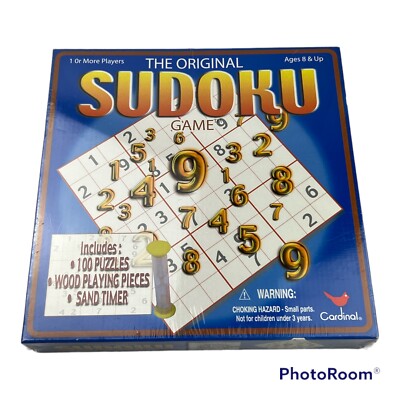 NEW - The Original SUDOKU Game By Cardinal Board Games w/ 100 Puzzles ...