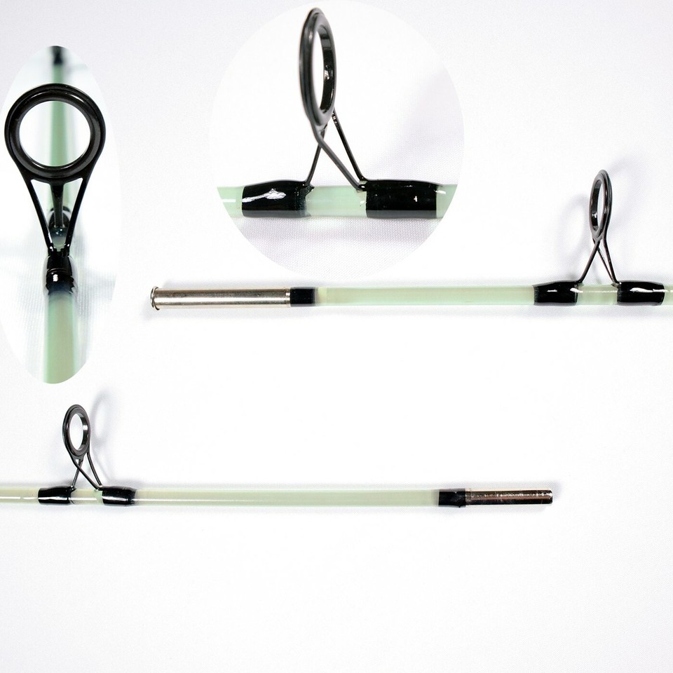 HAMOUR M 7'10" Transparent Solid Fiberglass Fishing Rod 2 section | eBay