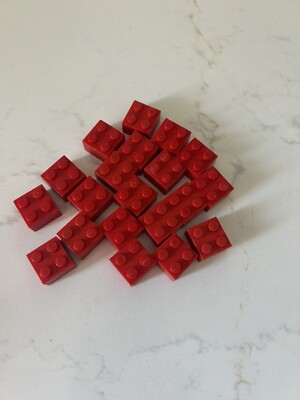 Lego Parts (20pcs) 2x2 Plate Brick Red Legos | eBay