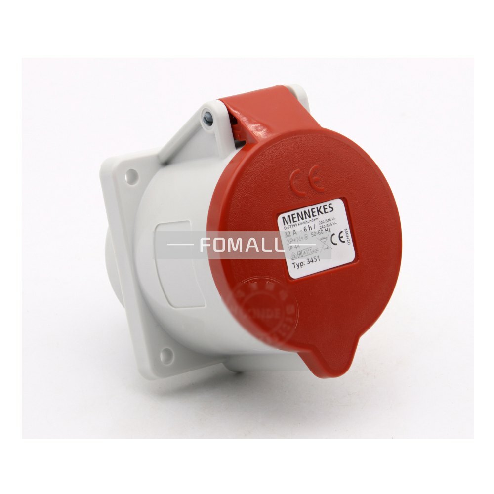 1Pcs New For MENNEKES Waterproof socket 5-pin 380V 32A -6h IP44 TYP ...
