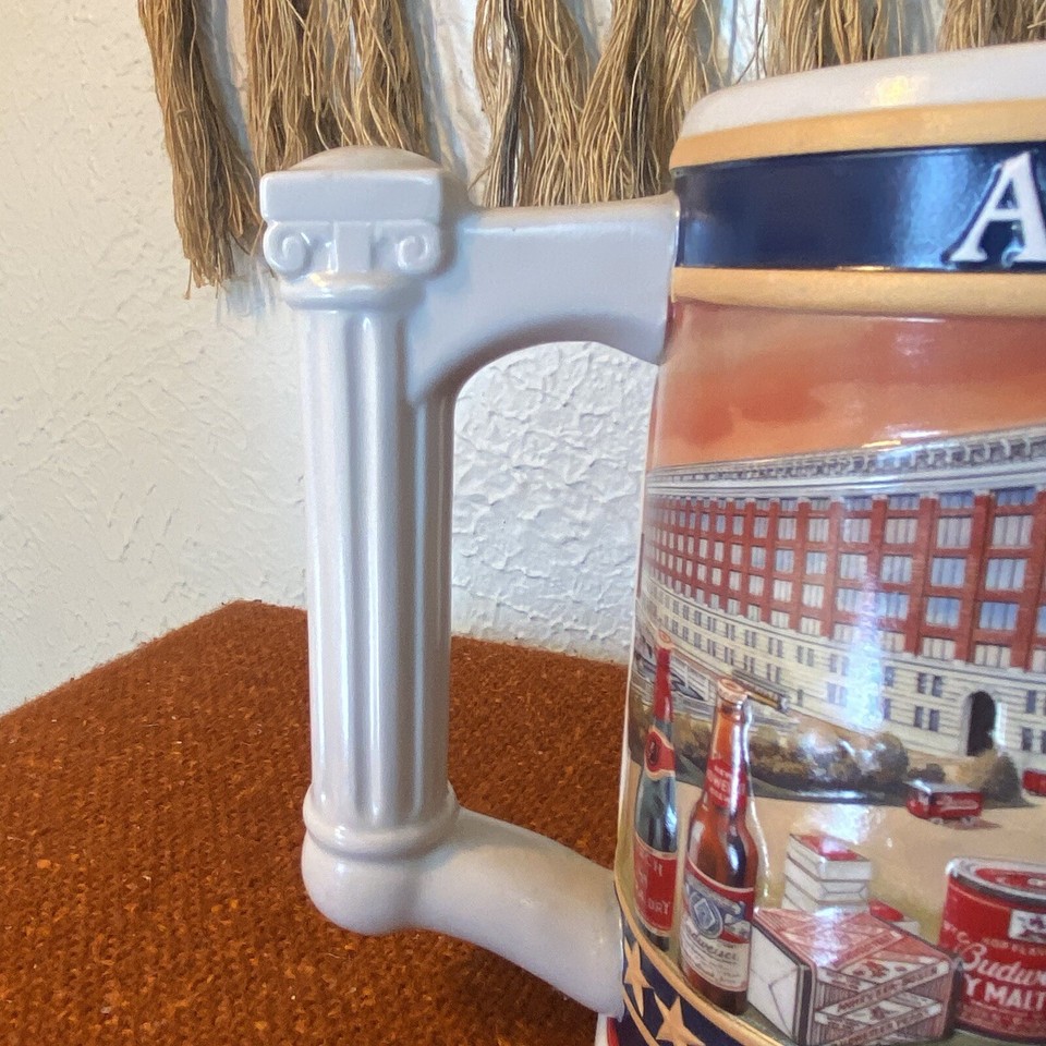 Budweiser Stein Busch Family August 1913 2002 State Convention Legacy ...