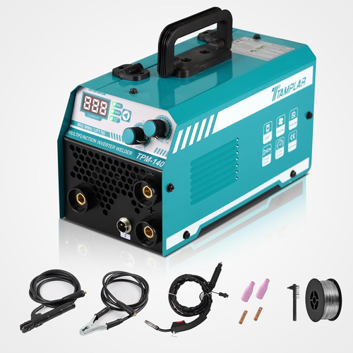 MIG Welder Gasless 140A 110V Mig/Stick/Lift TIG Welder 3 in 1 Flux Core ...