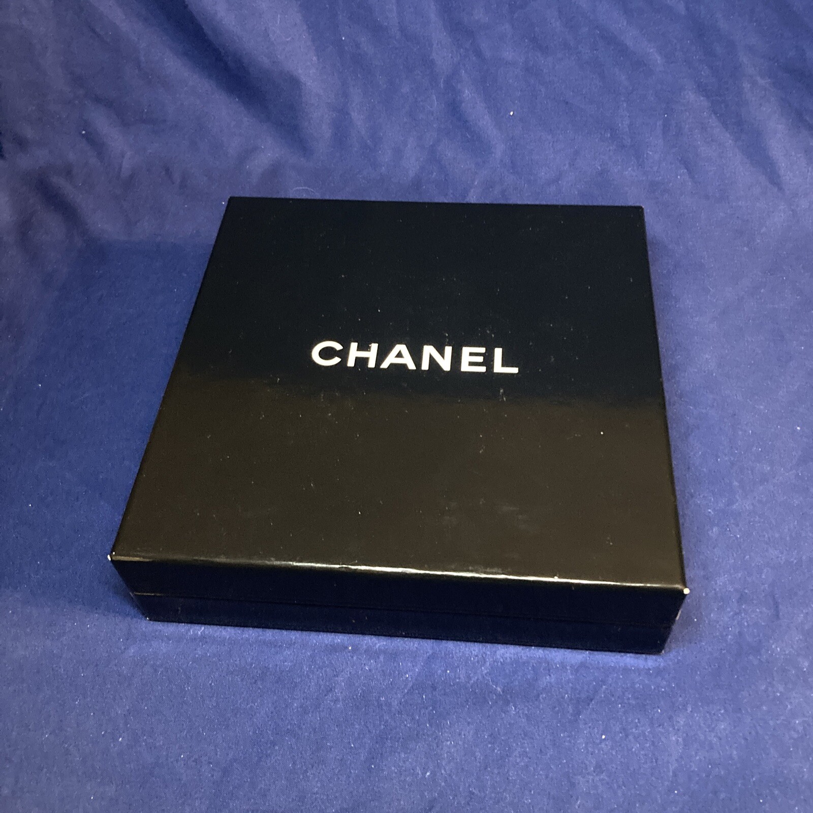 Authentic Chanel Empty Black Shiney Box , 6.5”x 6.5” x 1.75”. | eBay