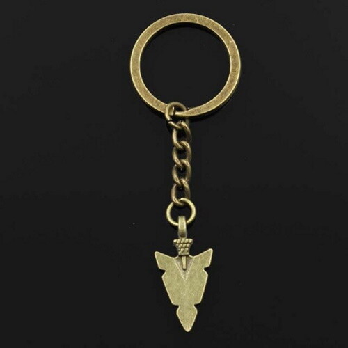 Vintage Traditional Arrowhead Arrow Bronze Pendant Keychain Gift Key ...