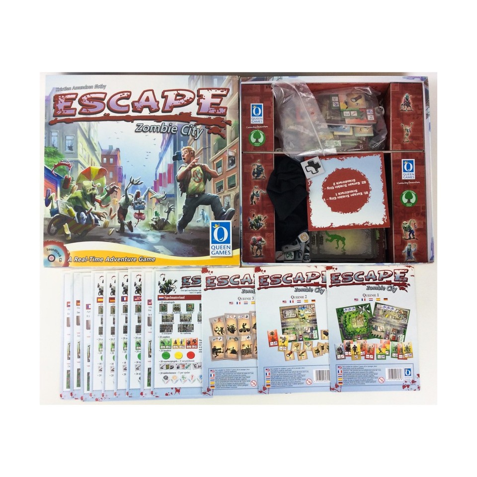Queen Board Games Escape - Zombie City Collection #1 - Base Game + 3 ...