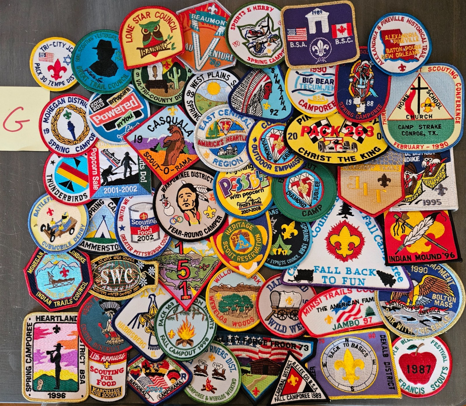 Boy Scouts of America Assorted Art Patch Lot of 50 All Different BSA ...