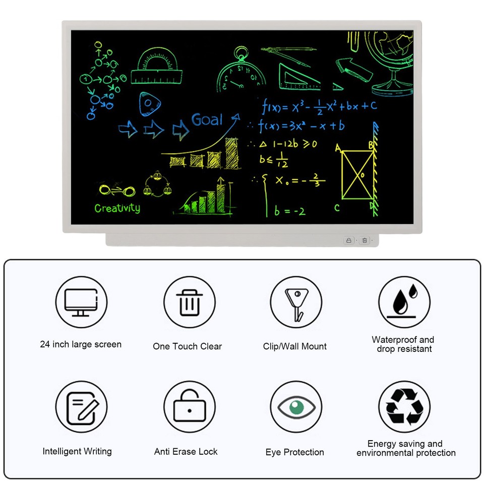 LCD Writing Tablet 24in Electronic Writing Drawing Board LCD Screen ...