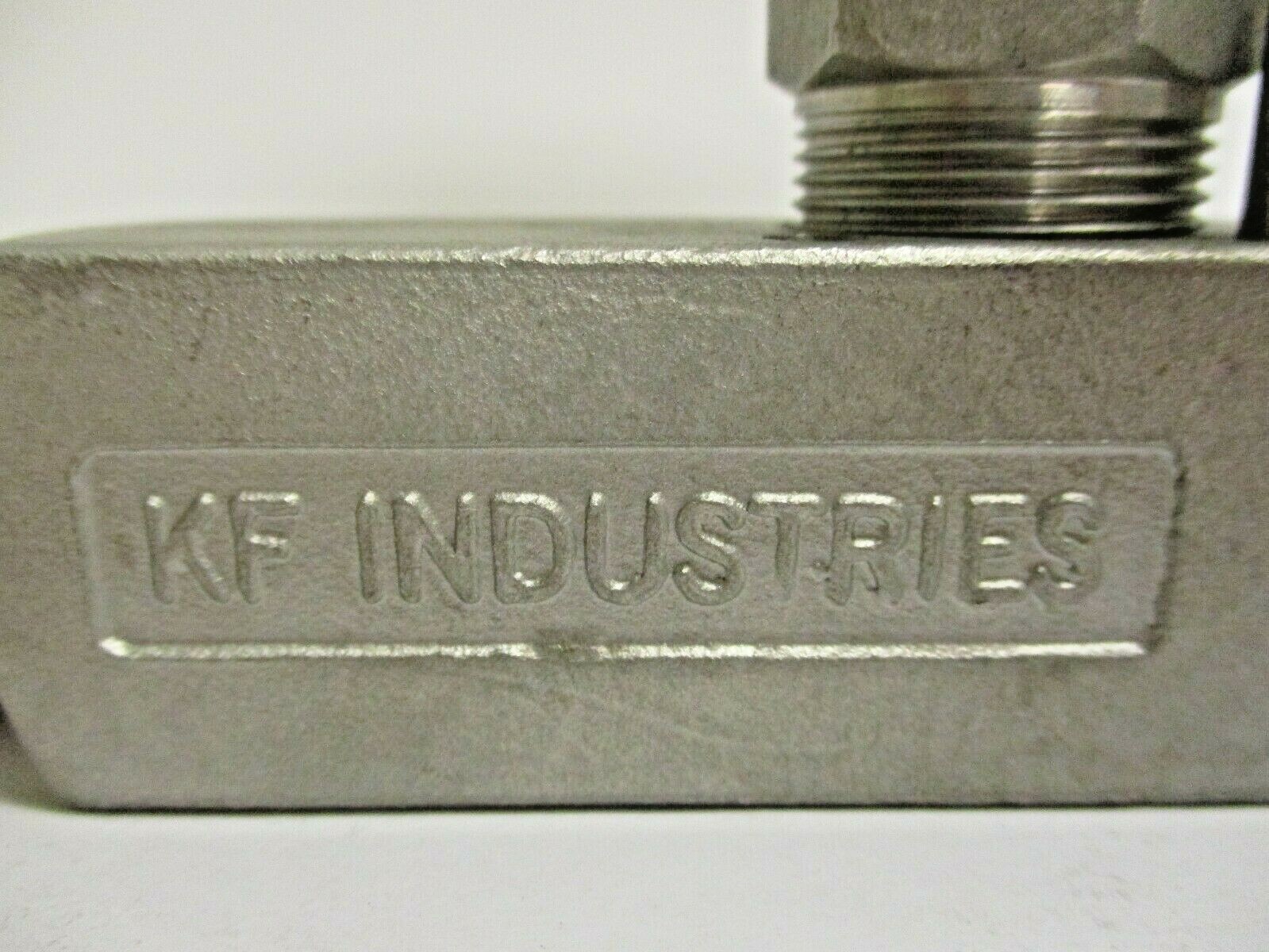KF INDUSTRIES, 3/4"M X 1/2"F NEEDLE VALVE, SS, 6000 PSI, N18-12345 | eBay