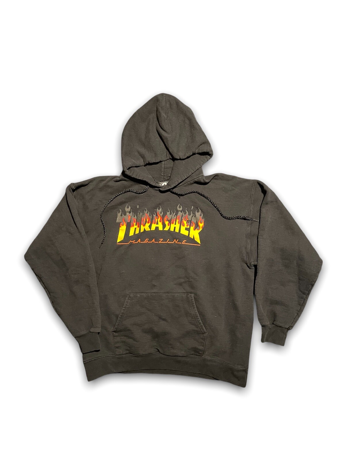 Thrasher classic flame logo skateboarding Pullover Sw… - Gem