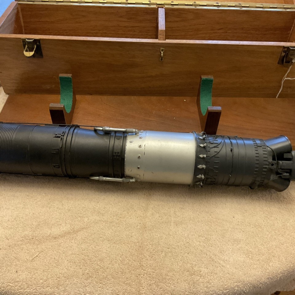 Westinghouse J-40 Jet Engine Display All Brass Corporate Built Detailed ...