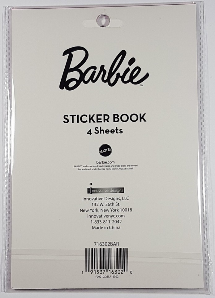 300+ Barbie Sticker Book Includes Puffy Stickers 4 Sheets Art Craft ...