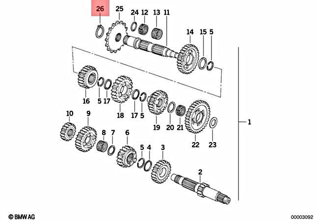 New BMW Genuine E16 F 650 94 0161 97 0162 0166 0168 Lock Ring ...
